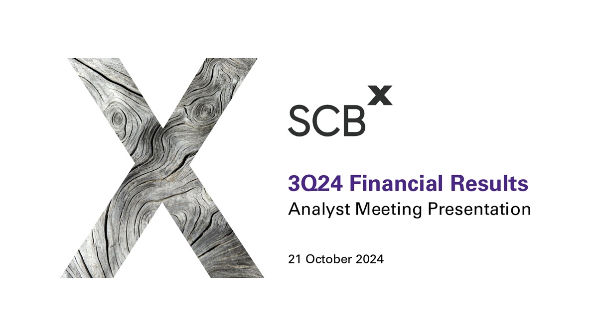 3Q24 Financial Results | SCB X PCL.